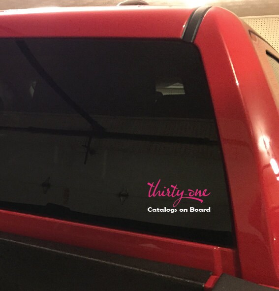 Custom Thirty-one Vinyl Decal - Etsy