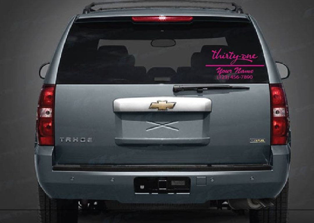 Thirty-one Vinyl Decal (personalized) - Etsy