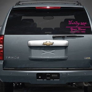 Thirty-one Vinyl Decal (personalized) - Etsy