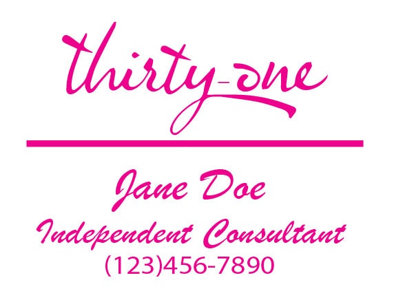 Personalized Thirty-one Decal for Your Business - Etsy