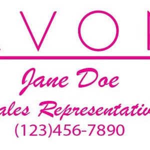 Personalized AVON Decal for Your Business - Etsy