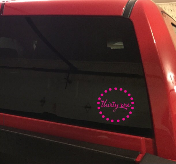 Thirty-one Vinyl Decal - Etsy