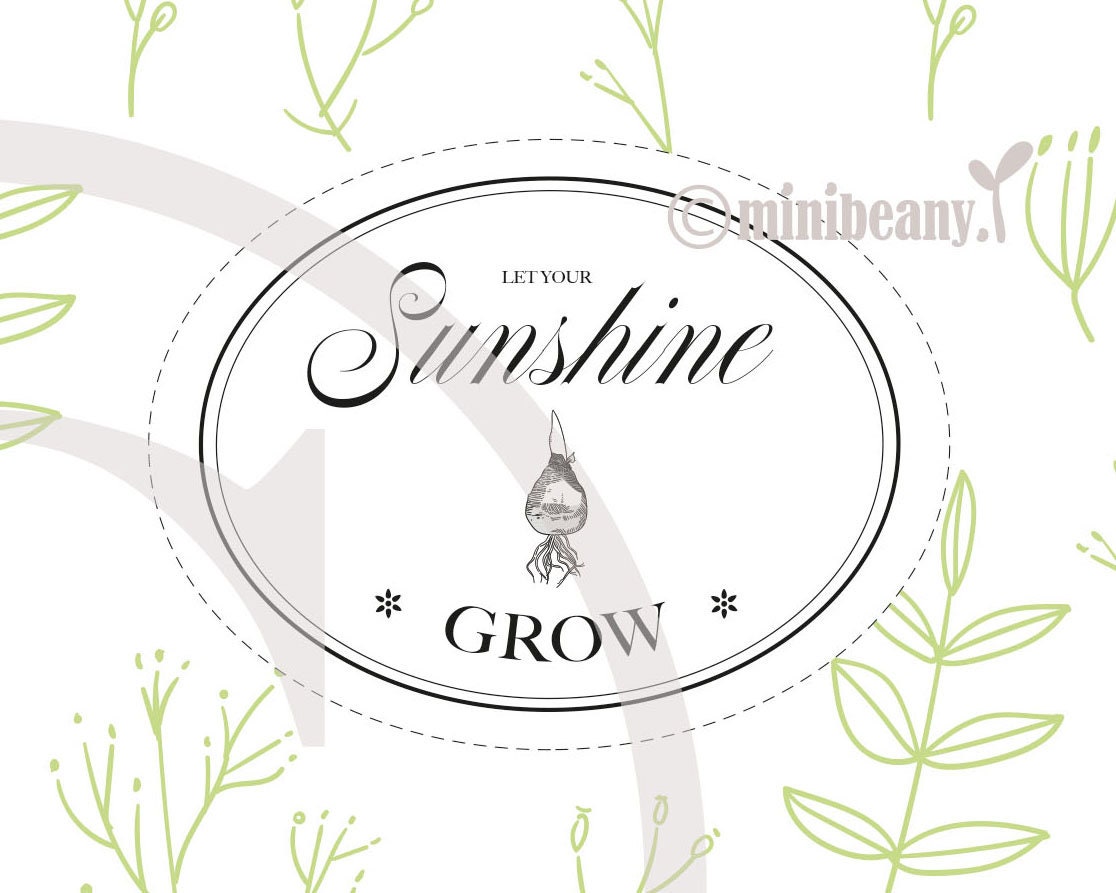 Labels for the Pot Assortment Labels for Flower Pots Flower Pot Label ...