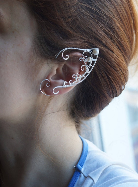 Elven ears a pair. Earcuffs Elf ears fantasy decoration | Etsy