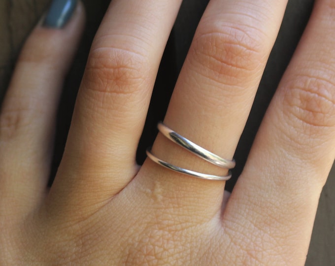 Sterling Silver Stacking Rings Stacking Rings Simple Ring - Etsy