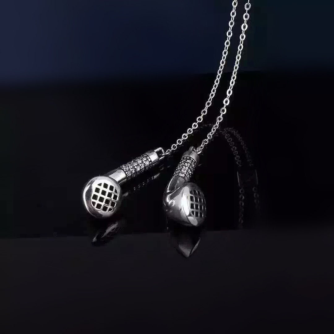 925 Sterling Silver, Headphone Necklace, Do the Old Craft, Unique ...