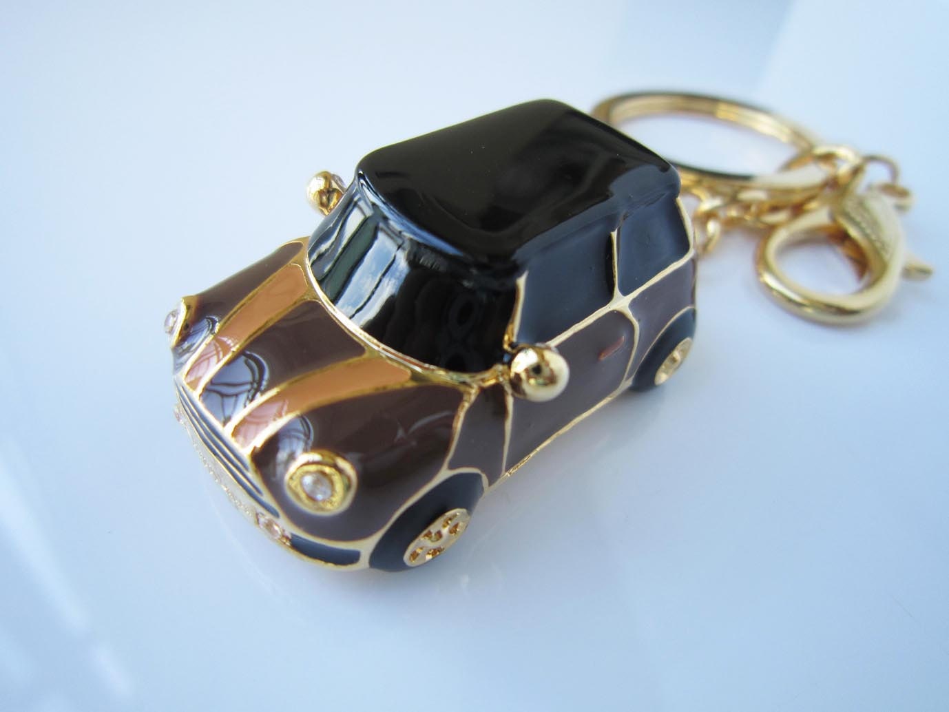 Brown Body Mini Car Chocolate Stripes Roof Same Chocolate | Etsy