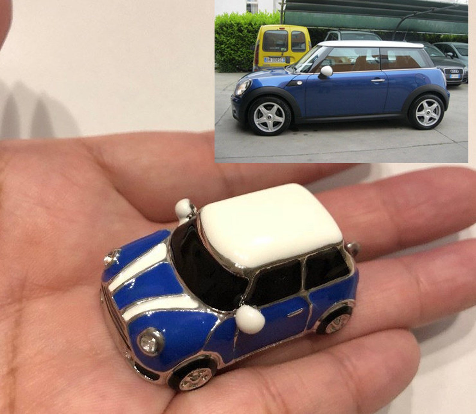 Customized Blue Mini Car for Paola Blue Body Color special - Etsy