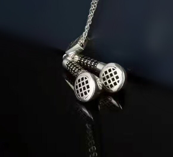 925 Sterling Silver, Headphone Necklace, Do the Old Craft, Unique ...