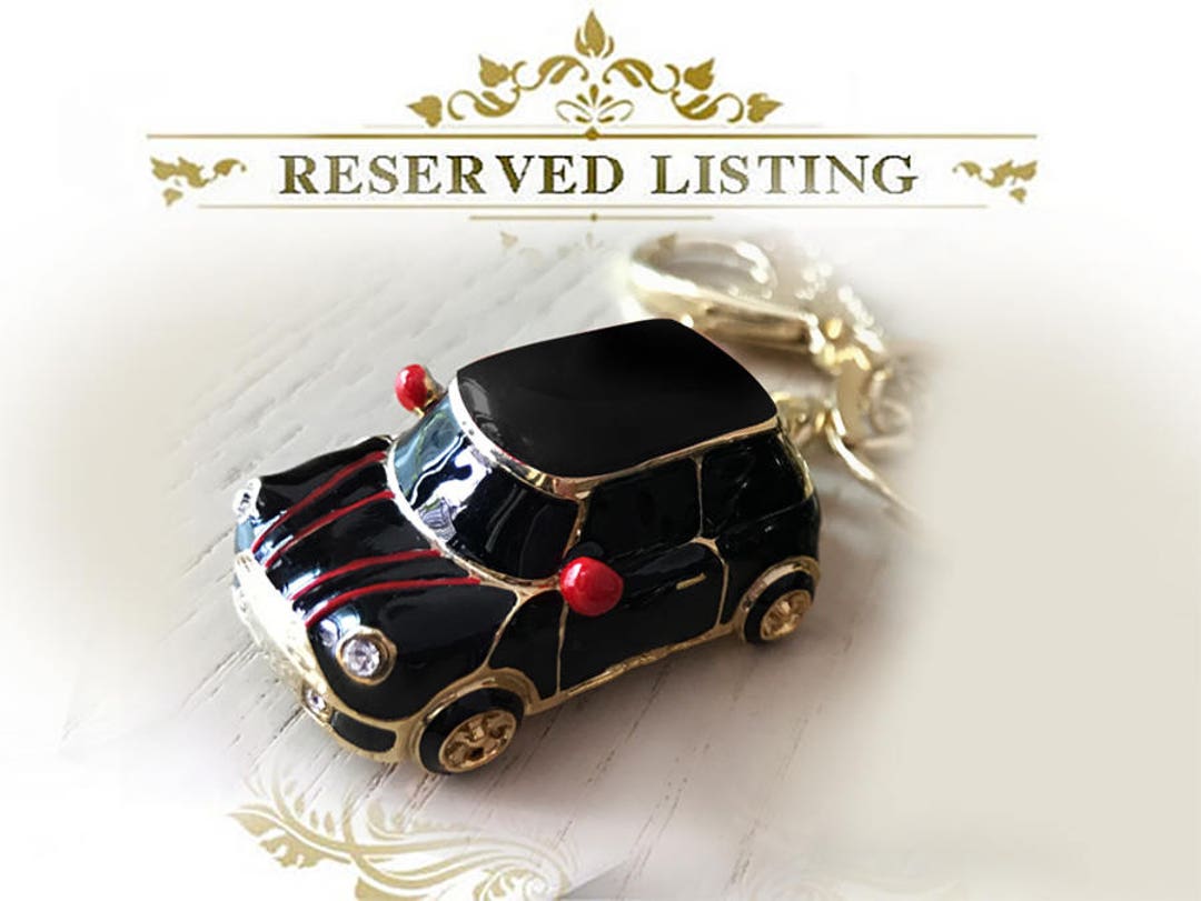 Custom Mini Car Color,all Black With Red Side Mirrors and Red Pin ...