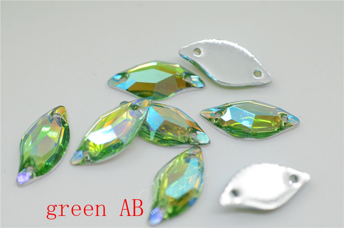 S Shape Color AB Acrylic Resin Stones Rhinestone Flatback - Etsy