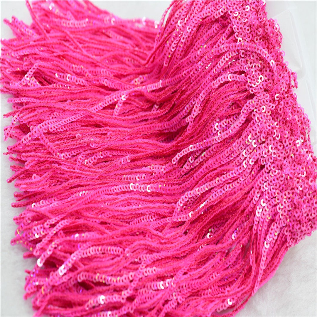 1 Yard Sequins Tassel Fringe for Sewing in Clothes Decorative Trimmings ...