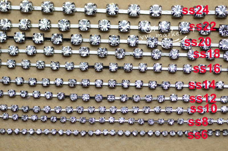 SS6/SS8/SS10/SS12/SS14/SS16/SS18/SS20 888 Crystal Rhinestone - Etsy