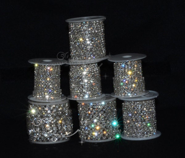 SS6/SS8/SS10/SS12/SS14/SS16/SS18/SS20 Crystal Rhinestone Chain | Etsy