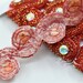 1 Yard Red Rhinestone Beaded Trim Applique Iron on Bridal Costume Sew ...