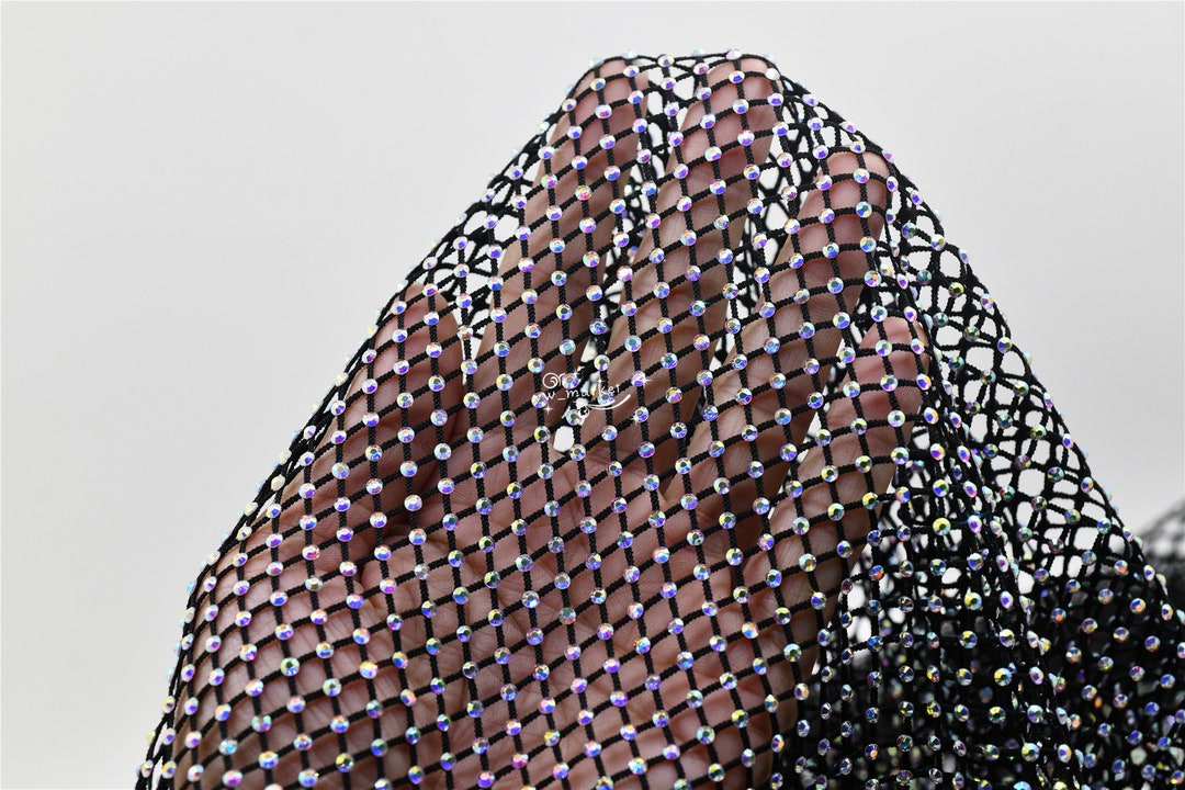 Strenthy Crystal Rhinestone Netting for Costumes Black/skin Color - Etsy