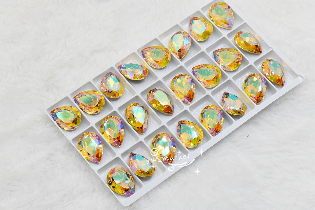 Crystal Sun Glass Rhinestones Navette Rivoli Teardrop Jewelry ...