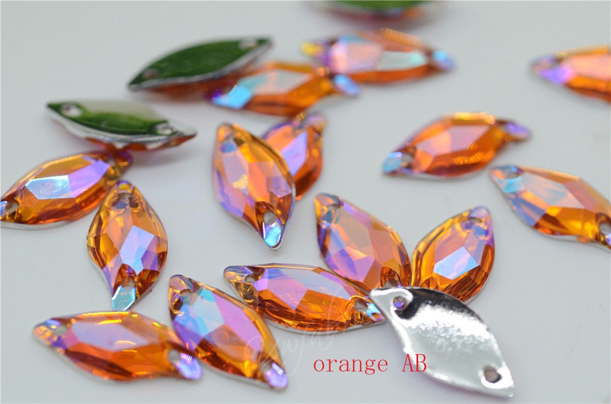 S Shape Color AB Acrylic Resin Stones Rhinestone Flatback - Etsy