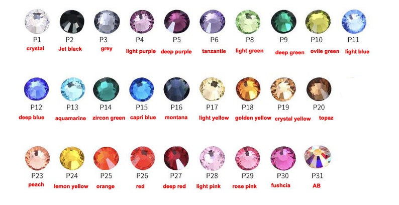 Non Hotfix Silver Back Flatback Crystal Rhinestones Ss6 to Ss30 - Etsy