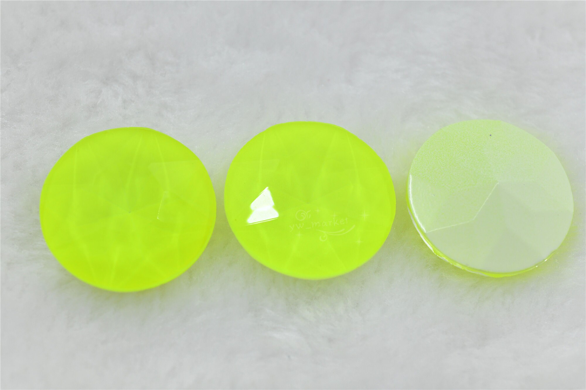27mm Round Neon Color Glass Rhinestone Faceted Stones Jewelry - Etsy