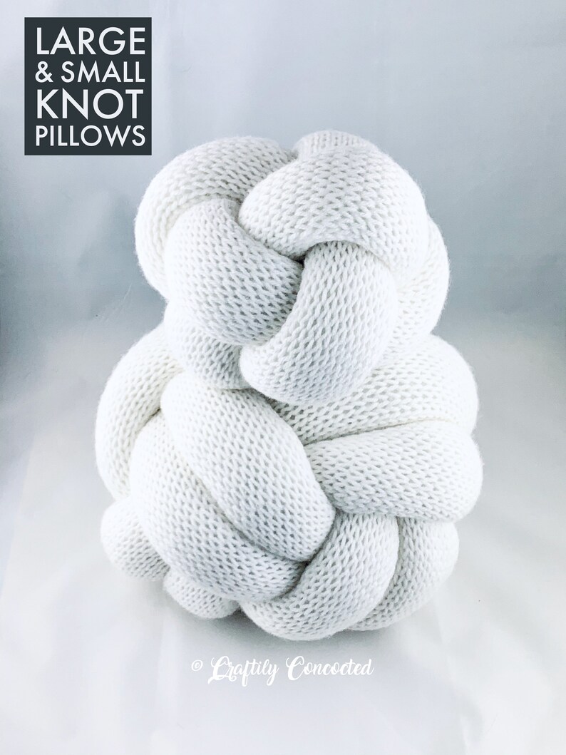 Knit Knot Pillow Small Throw Pillow Decorative Throw - Etsy