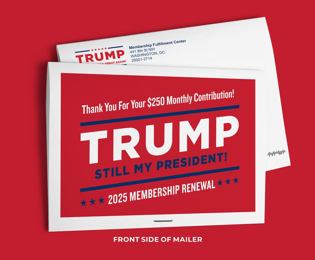 Trump 2025 Republican Membership Prank: Gag Gift (digital PDF) - Etsy