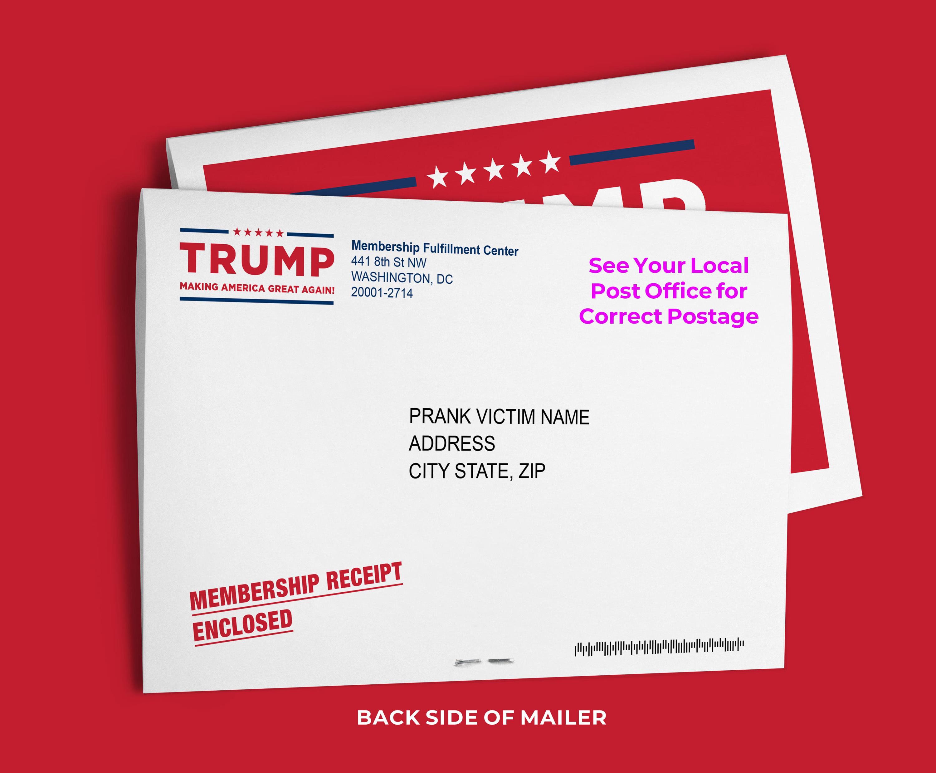 Trump 2025 Republican Membership Prank: Gag Gift (digital PDF) - Etsy