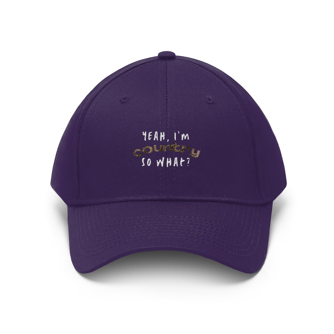 I'm Country, so What Cap | Unisex Cap- Men and Women Cap - Country ...