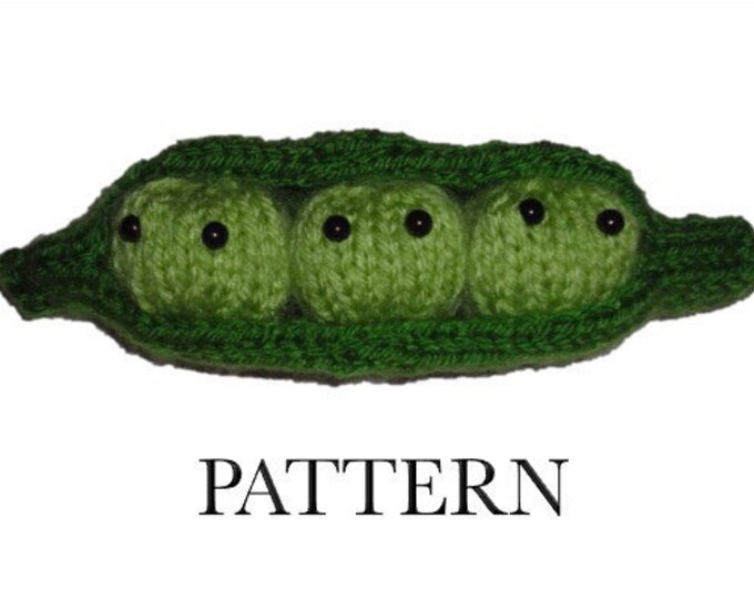 Knitted Peas in a Pod Knitting Pattern PDF Peas in a Pod Knitting ...