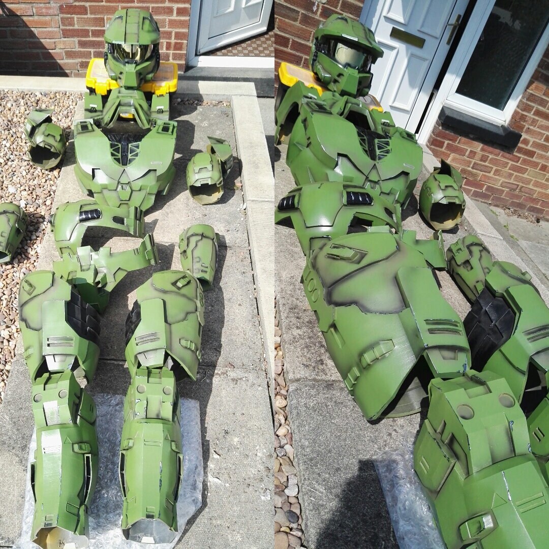 Custom Master Chief Cosplay Style Costume-no Helmet - Etsy