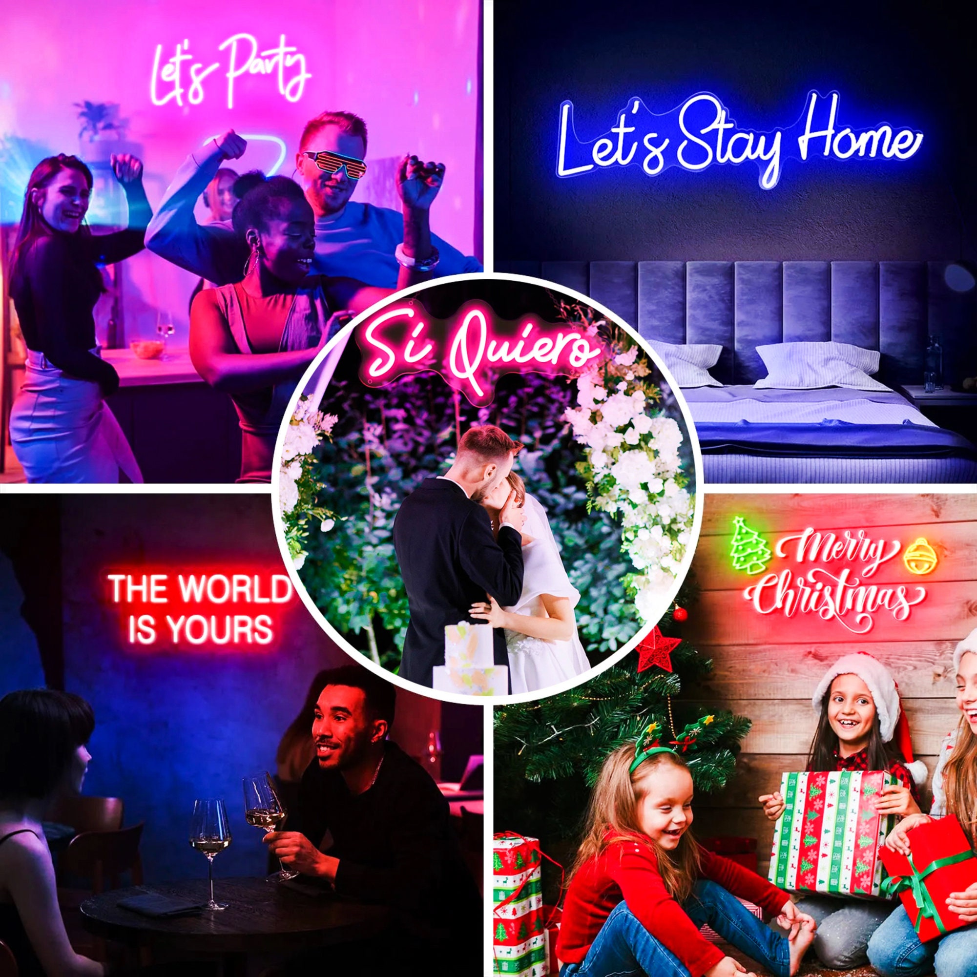 Custom Wedding Backdrop Neon Sign, Personalized the Name Neon Signs ...