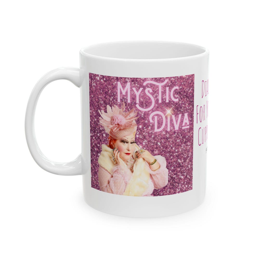 Ye Ye the Mystic Diva Merch! Dial A Diva Ceramic Mug, (11oz, 15oz ...