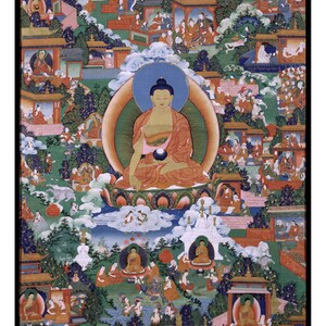 Shakyamuni Buddha With Avadana Legend Scenes Central Tibet C1850 ...