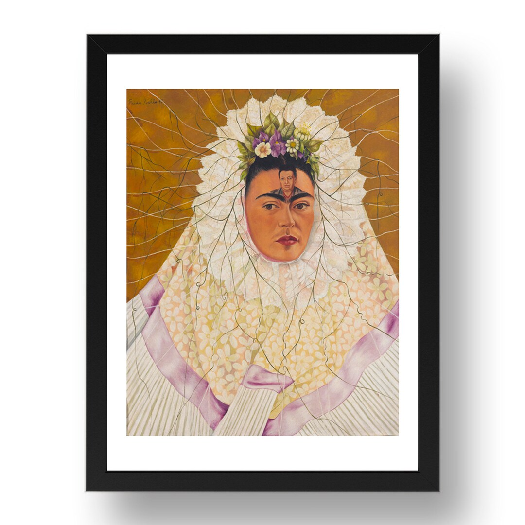 Frida Kahlo: Self Portrait as Tehuana With Diego Rivera Forehead ...