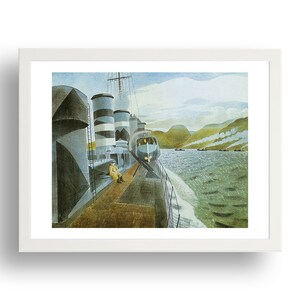 Leaving Scapa Flow (HMS Highlander, Orkney, WW2) by Eric Ravilious ...