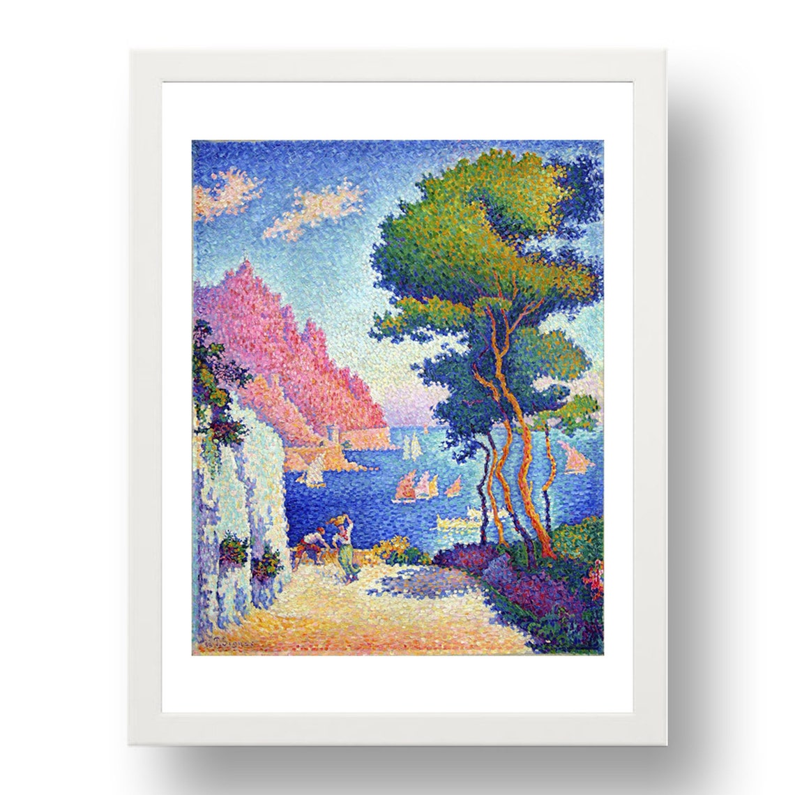 Capo di Noli 1898 by Paul Signac classic French pointillist | Etsy