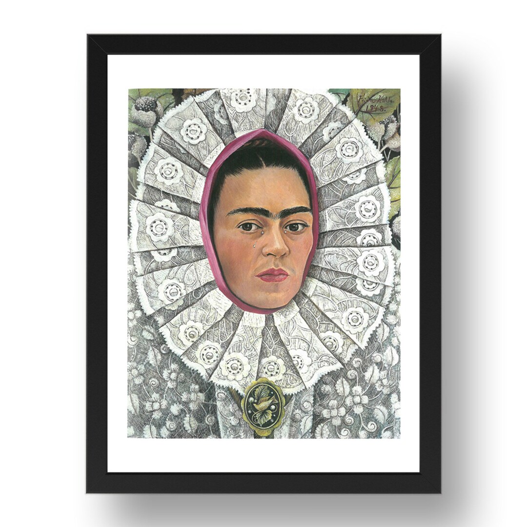 Frida Kahlo: Self Portrait With Medallion, Vintage Artwork ...