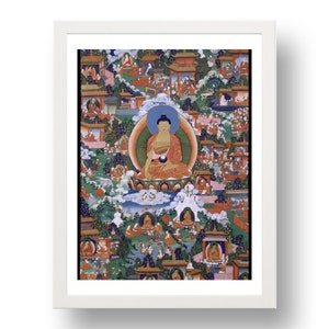 Shakyamuni Buddha With Avadana Legend Scenes Central Tibet C1850 ...