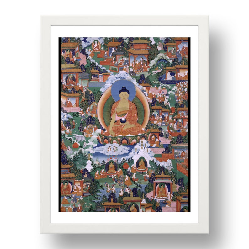 Shakyamuni Buddha With Avadana Legend Scenes Central Tibet C1850 ...