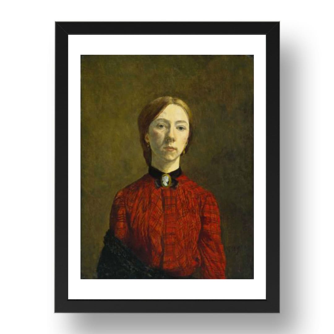 Self Portrait 1902 by Gwen John, Vintage Welsh Art, Framed Reproduction ...