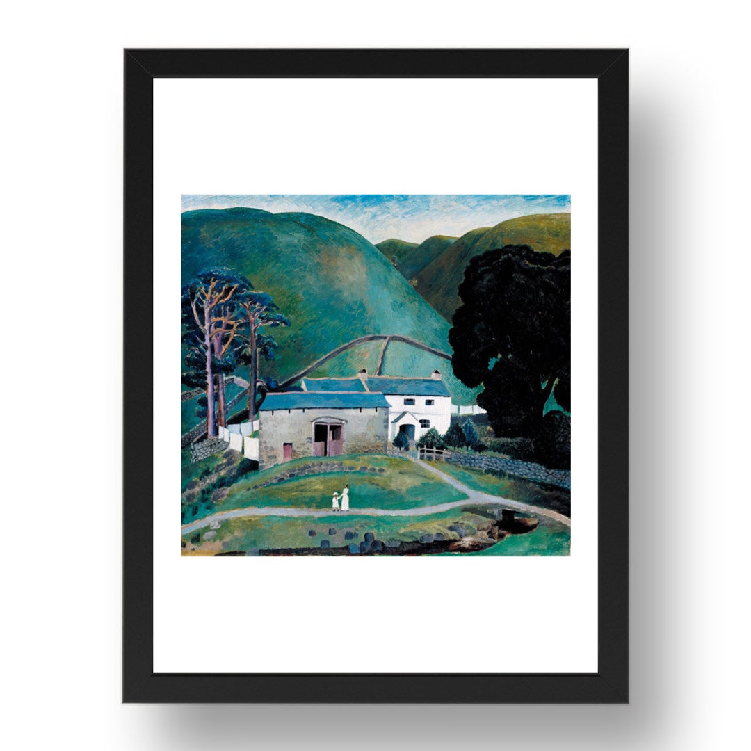 Farm at Watendlath by Dora-carrington, Vintage Artwork, Framed ...