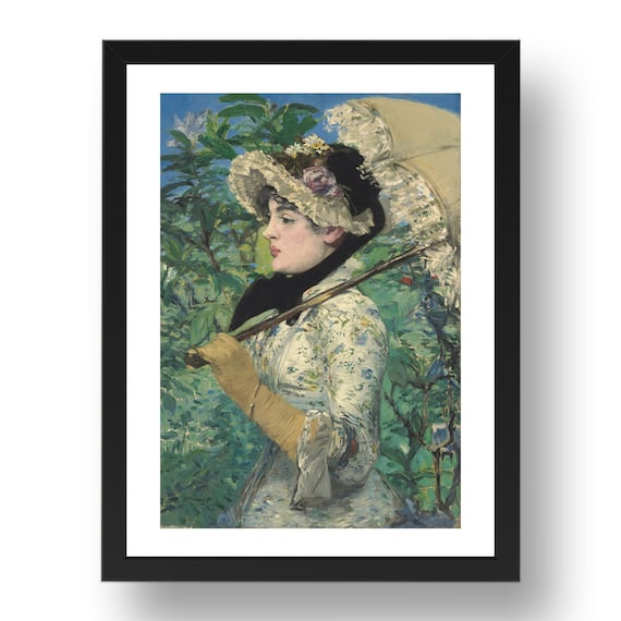 Printemps 1881 by Edouard Manet spring Woman With Umbrella - Etsy