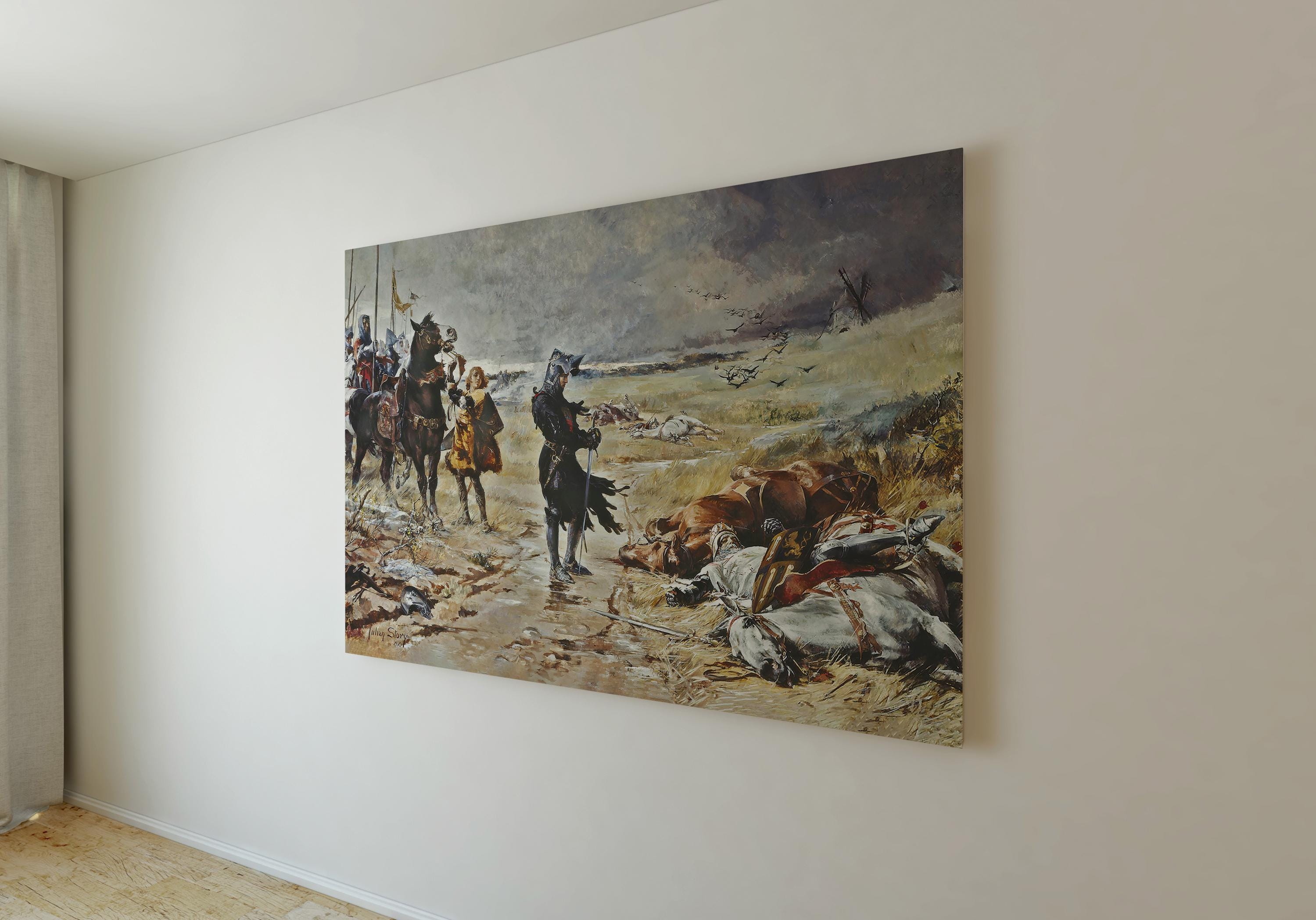Black Prince at the Battle of Crecy, 1881, by Julian Russell Story ...