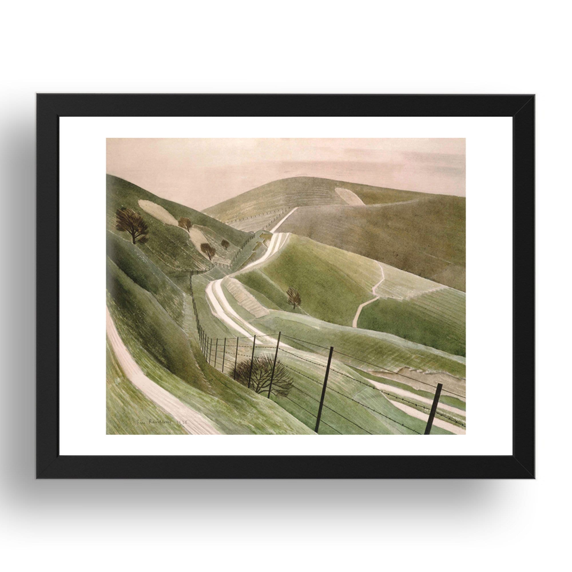 Chalk Paths Eric Ravilious painting Vintage Poster Art & Collectibles ...