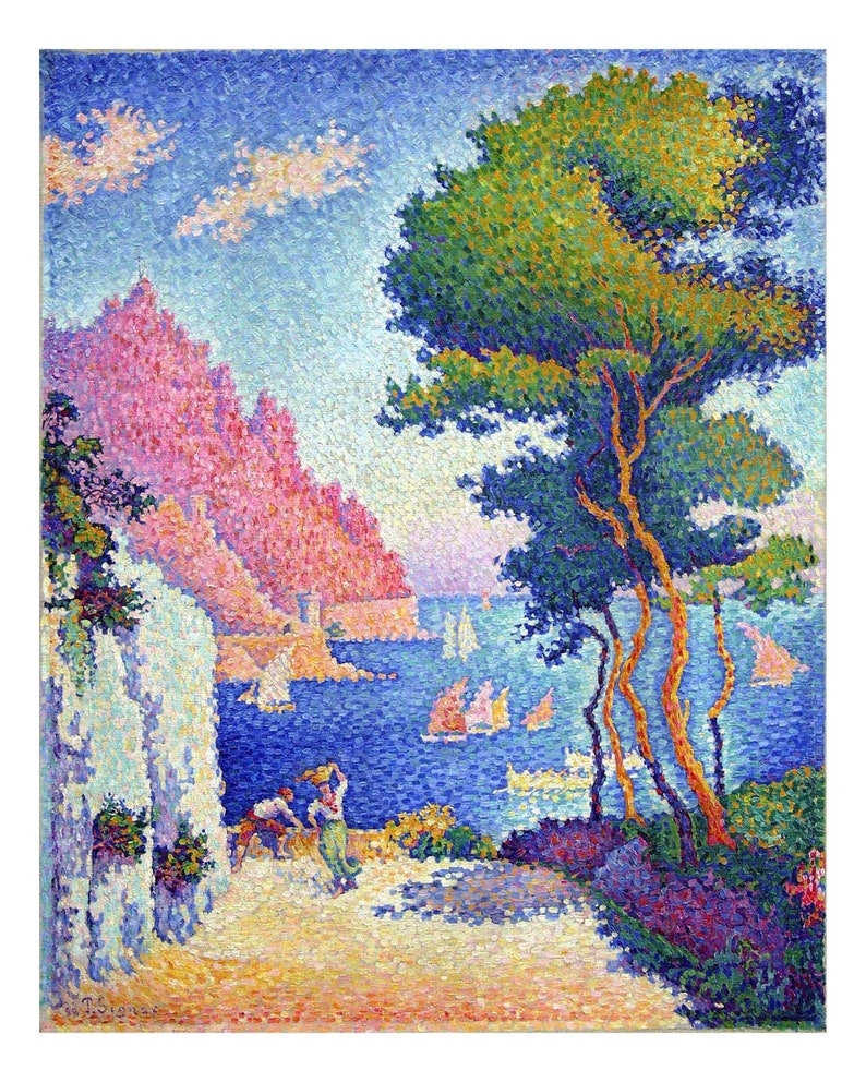 Capo di Noli 1898 by Paul Signac classic French pointillist | Etsy