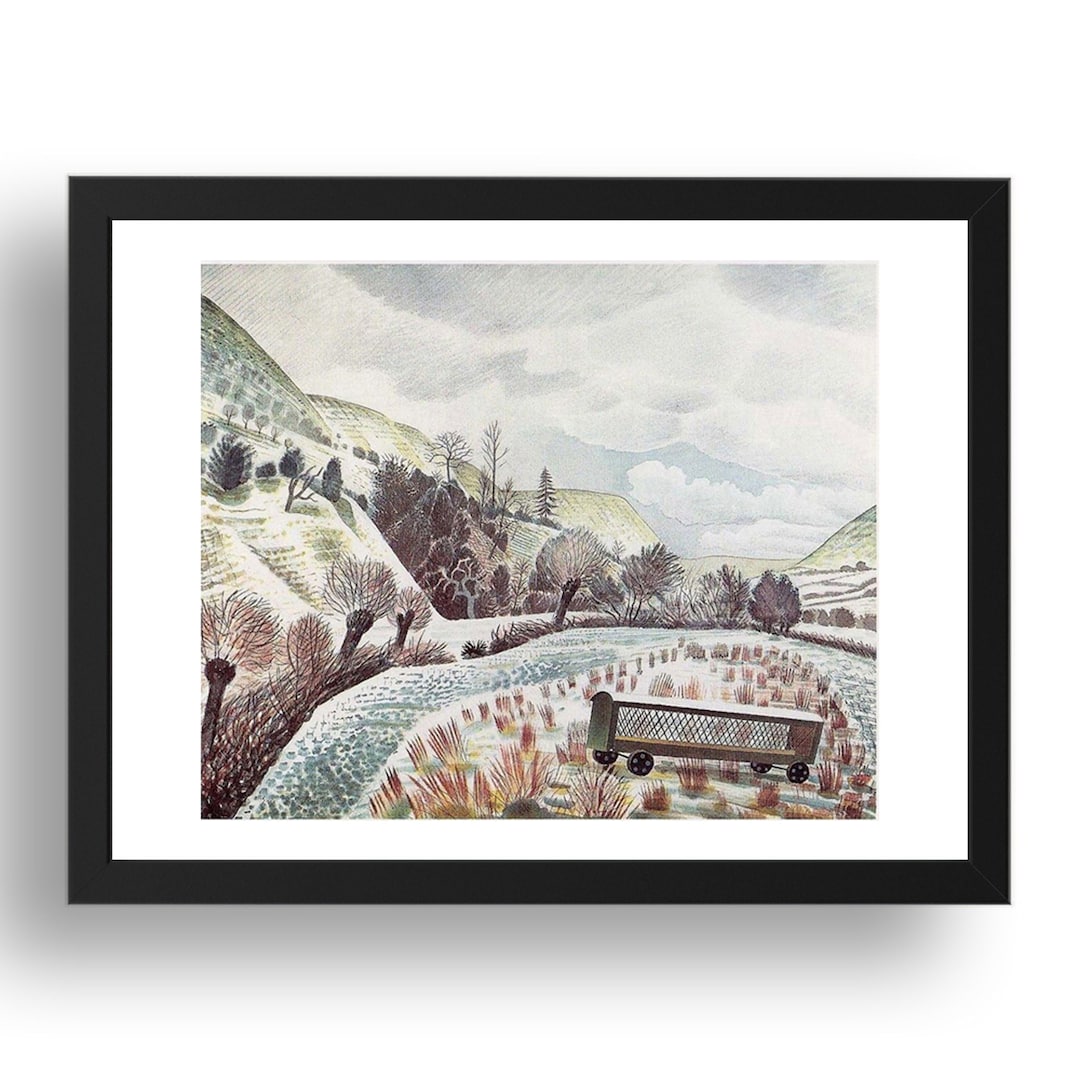 New Year's Snow 1938 by Eric Ravilious, Classic English Landscape ...
