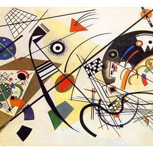 Transverse Line, 1923 by Vassily Kandinsky, Vintage Abstract Art ...