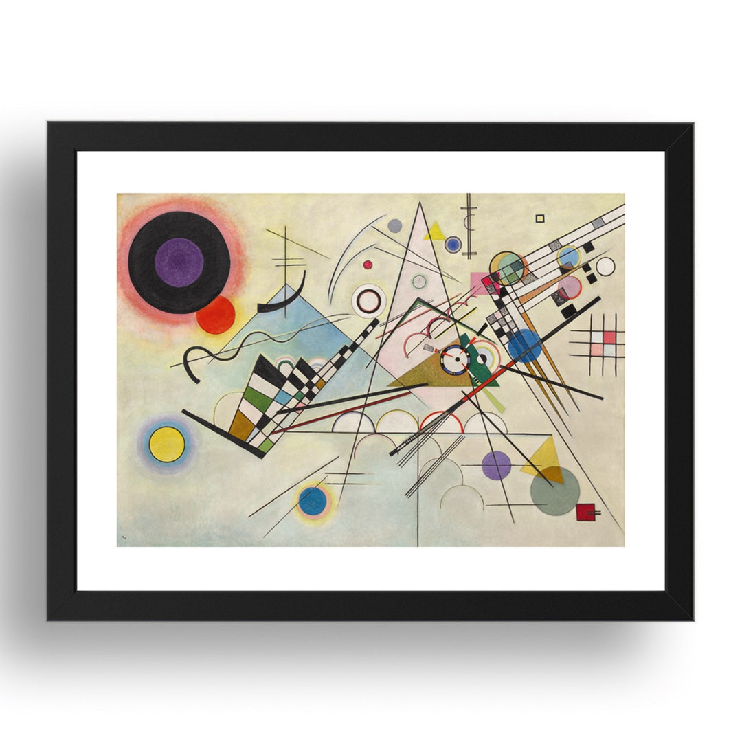 Composition 8 (1923) by Vassily Kandinsky, Vintage Abstract Art, French ...