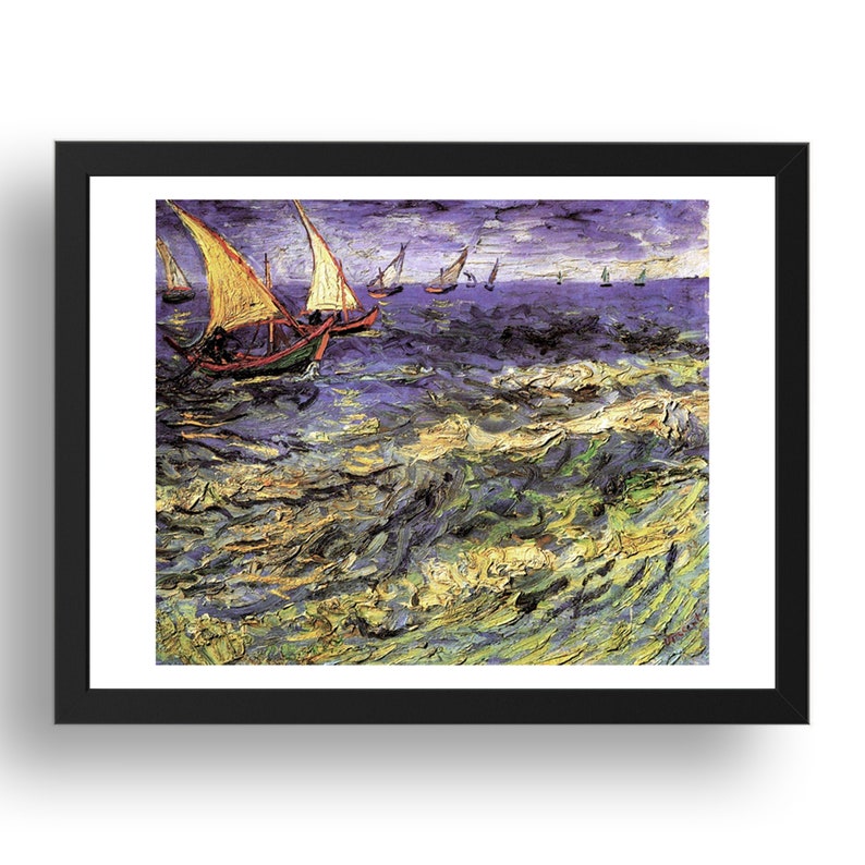 Vincent Van Gogh: Seascape at Saintes-maries 1888 Vintage | Etsy