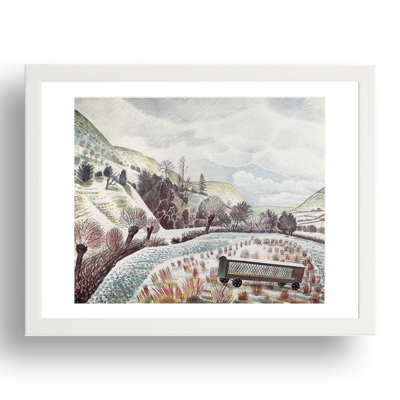 New Year's Snow 1938 by Eric Ravilious, Classic English Landscape ...